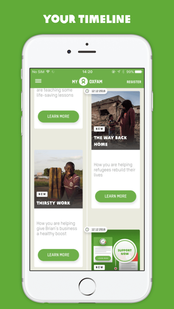 Oxfam app aims to bring supporters closer | UK Fundraising