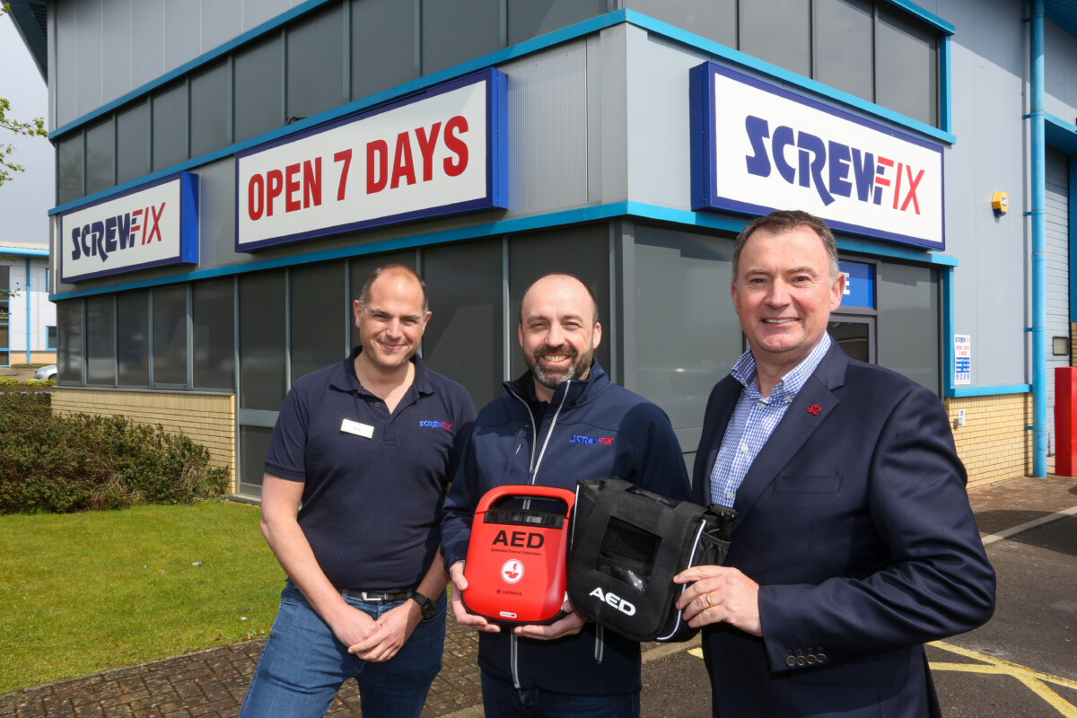 Screwfix partners with BHF to put defibrillators in store, & more ...